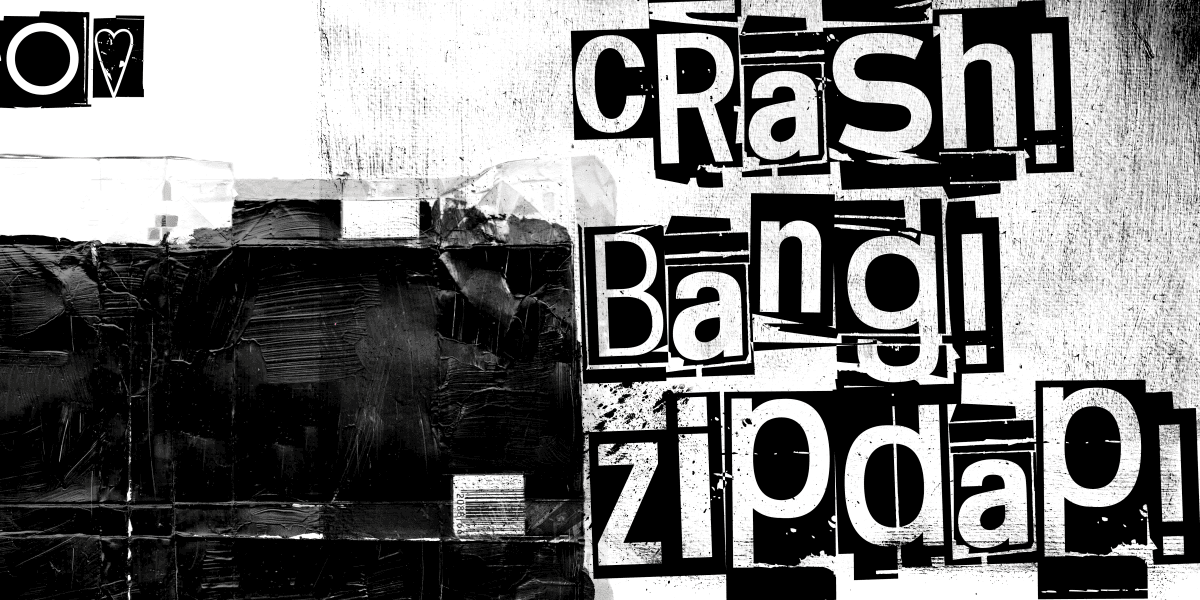 Crash! Bang! Zipdap! Font · 1001 Fonts