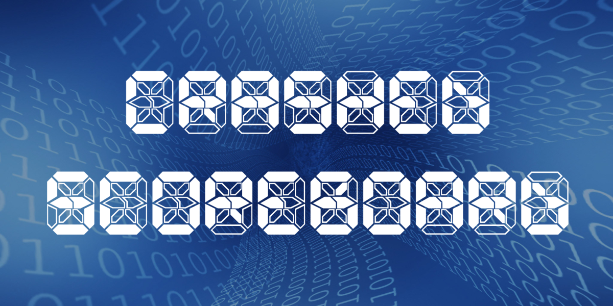 5 Free Digital, Poster, White Fonts · 1001 Fonts