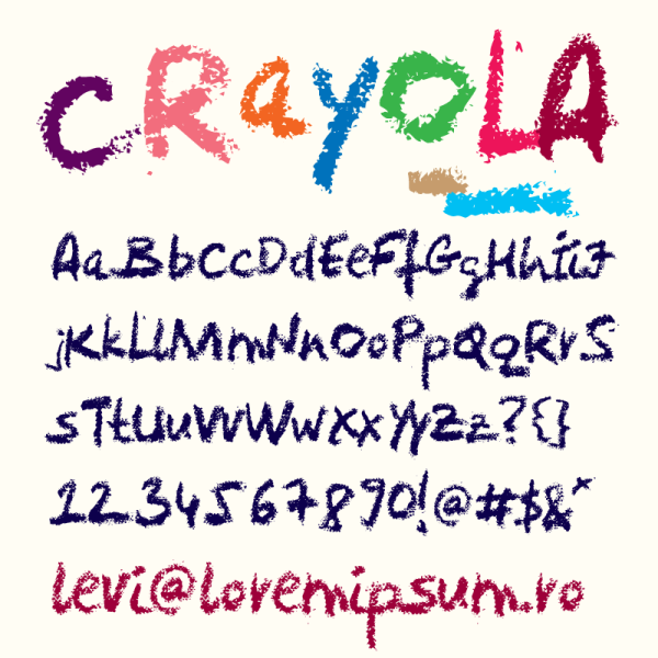 Crayola Font · 1001 Fonts