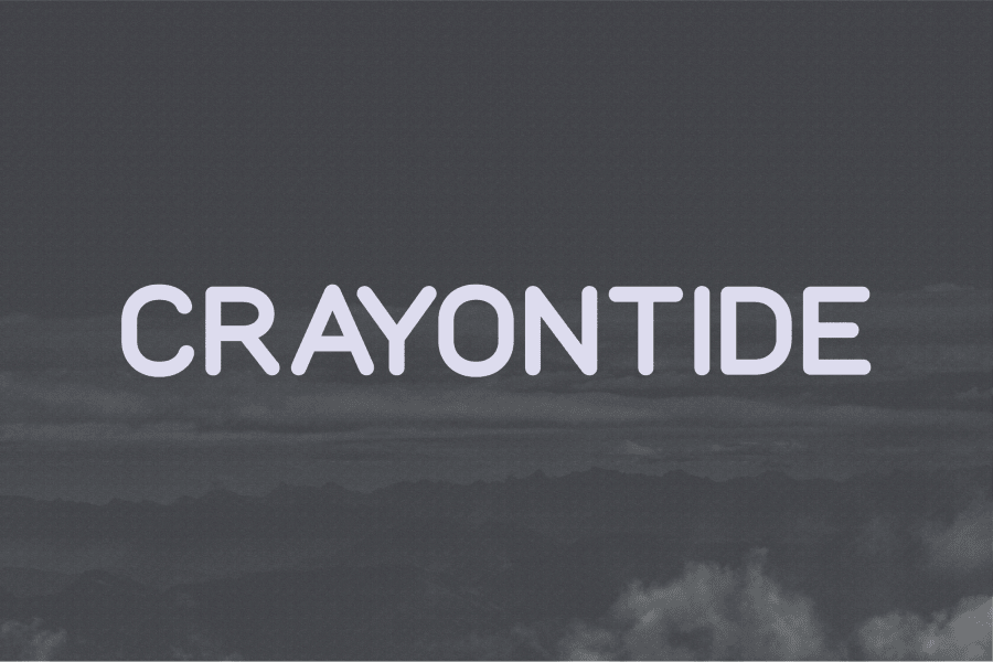 Crayontide Font · 1001 Fonts