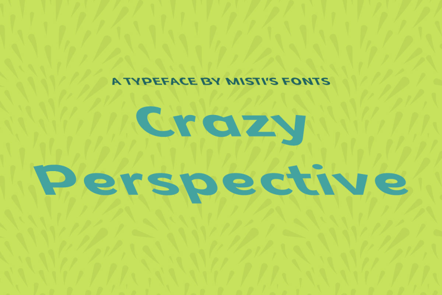 Crazy Perspective Font · 1001 Fonts