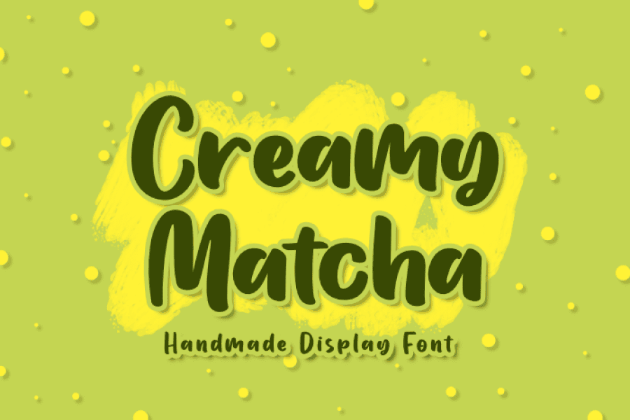 Creamy Matcha Font · 1001 Fonts