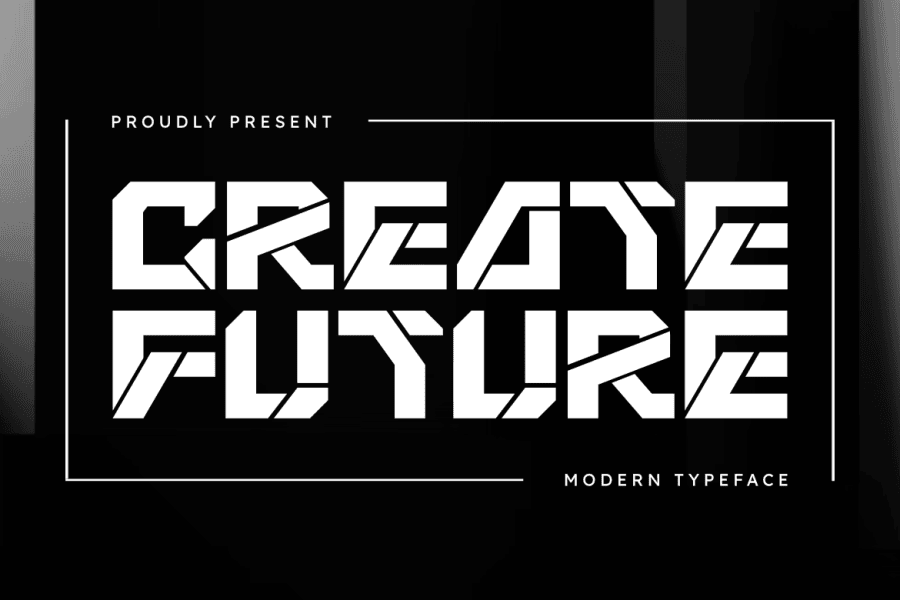3 Free Angular, Creativity, Abstract Fonts · 1001 Fonts