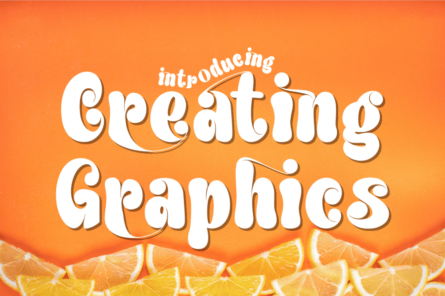 Creating Graphics Demo Font · 1001 Fonts