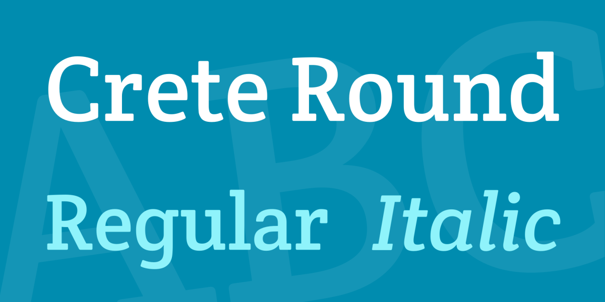 Crete Round Font Family · 1001 Fonts