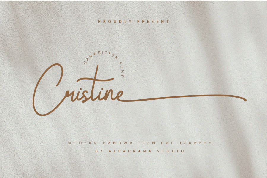 Cristine Font · 1001 Fonts
