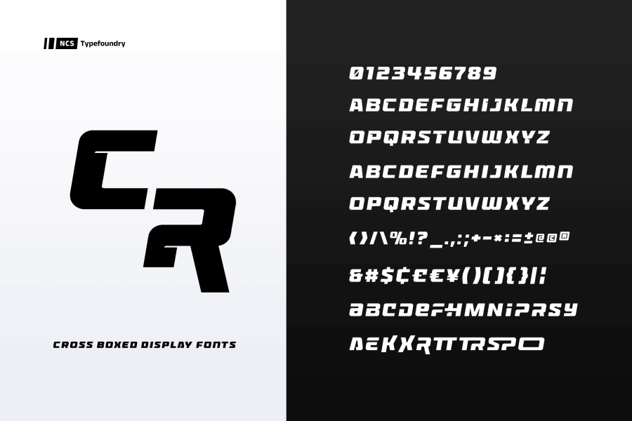 Cross Boxed Font · 1001 Fonts