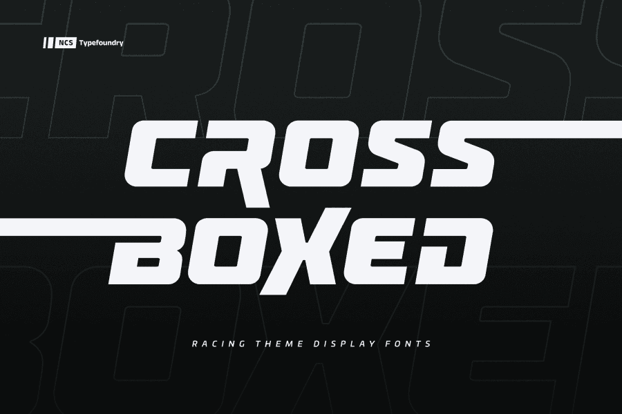 Cross Boxed Font · 1001 Fonts