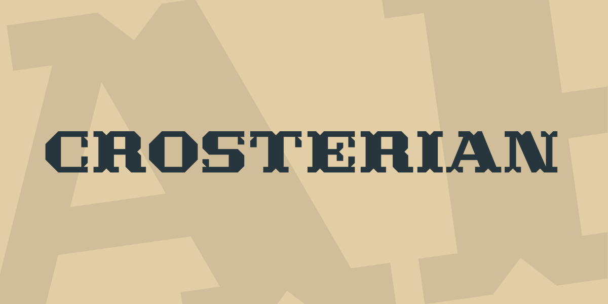 Crosterian Font · 1001 Fonts