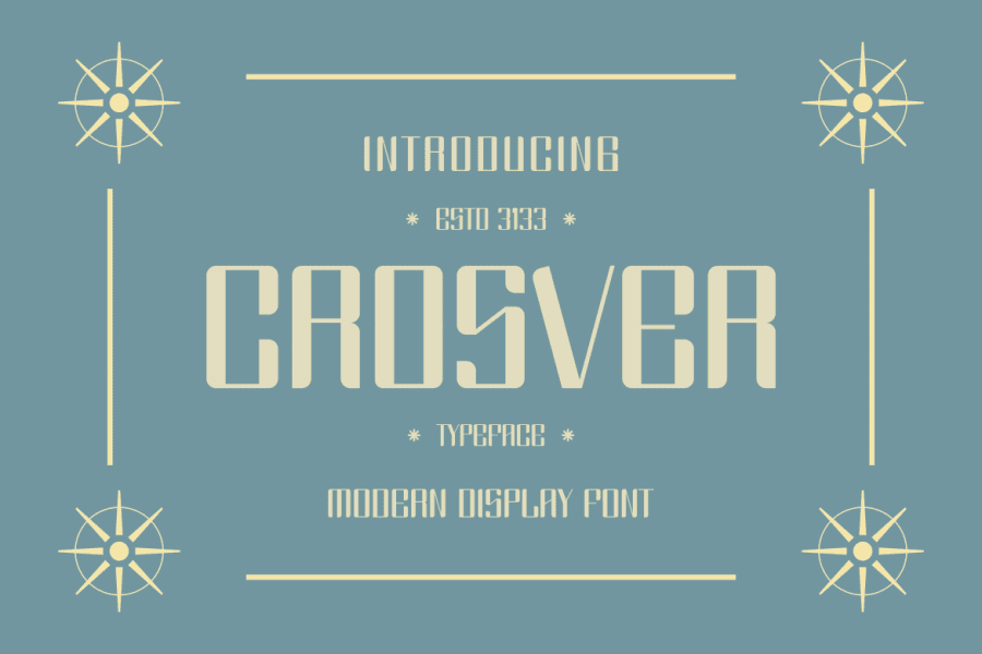 CROSVER Font · 1001 Fonts