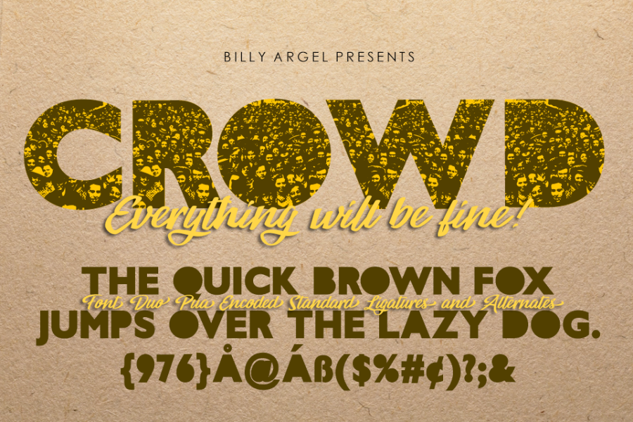 CROWD PERSONAL USE Font · 1001 Fonts