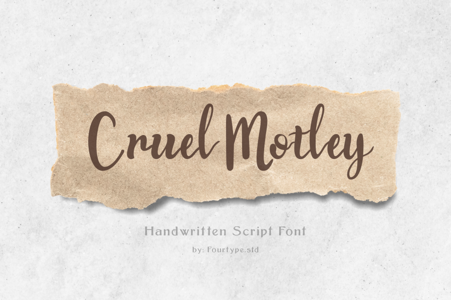 Cruel Motley Font · 1001 Fonts
