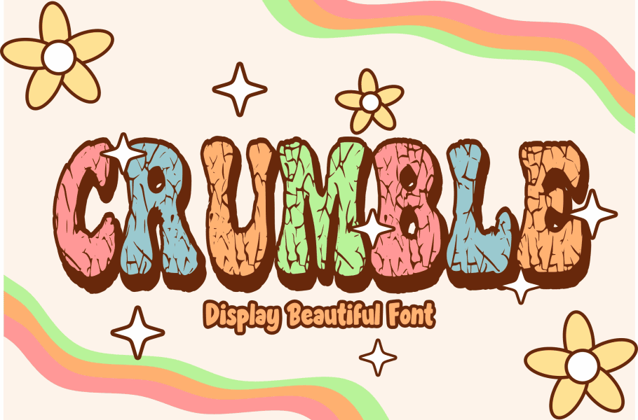 44 Free Crumbling Fonts · 1001 Fonts