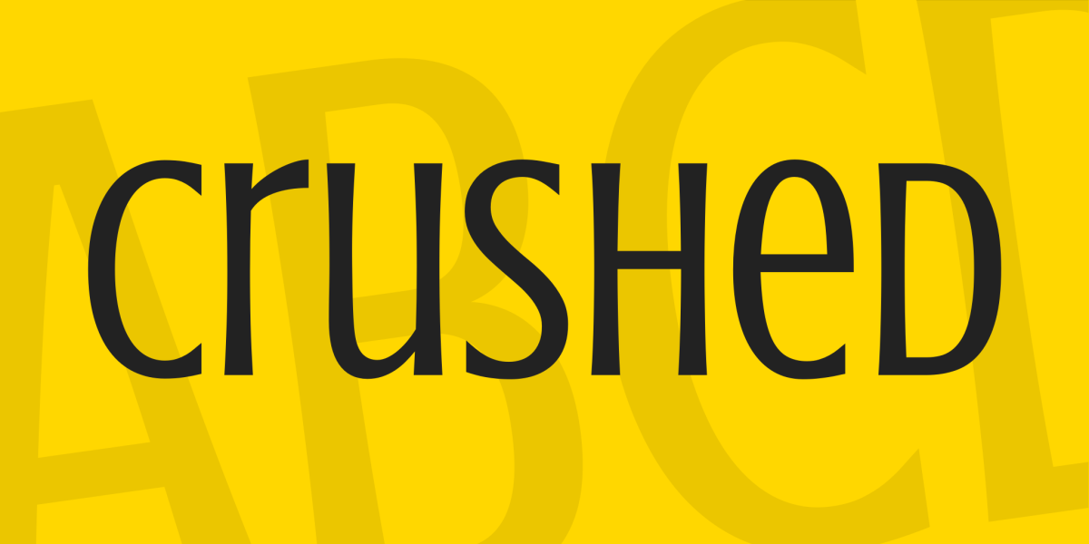 Crushed Font · 1001 Fonts