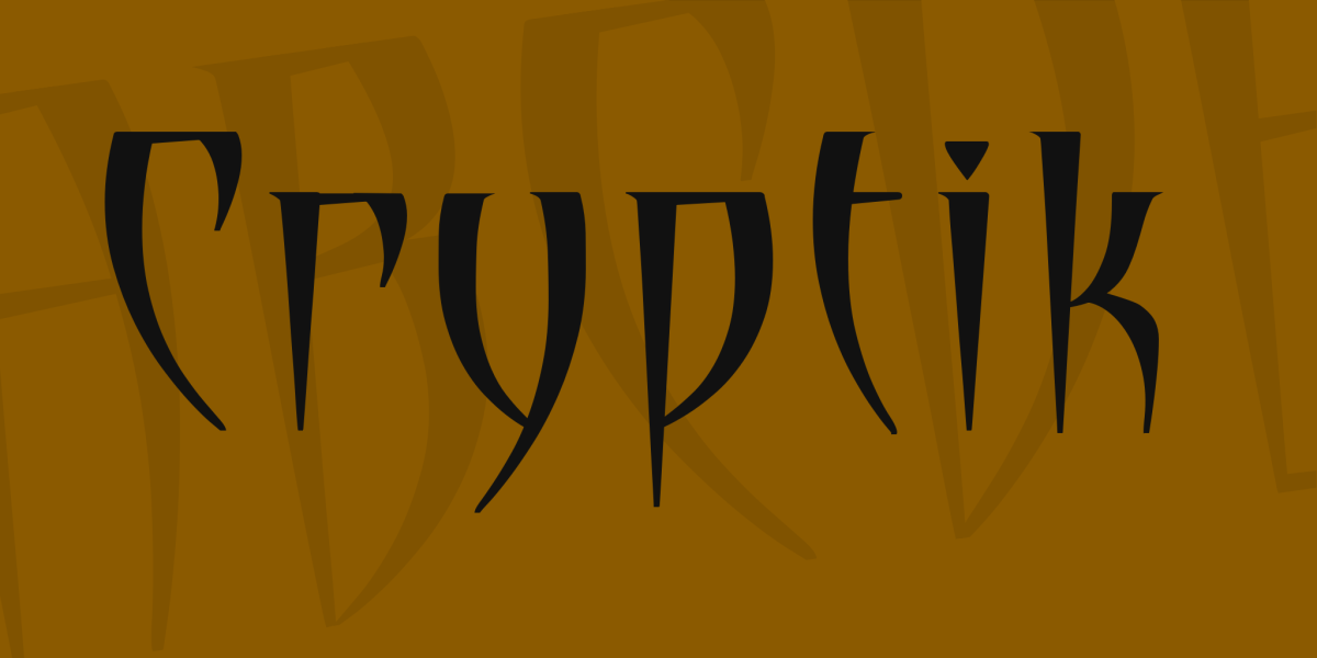 Cryptik Font · 1001 Fonts