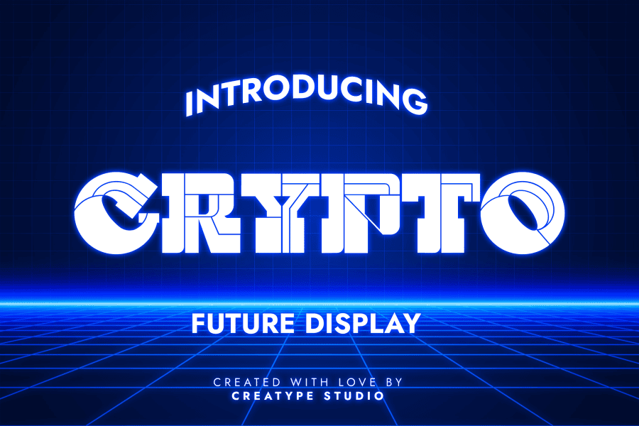 Crypto Font · 1001 Fonts