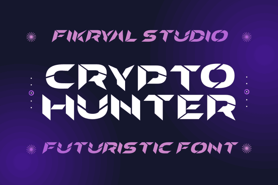 Crypto Hunter Font Family · 1001 Fonts