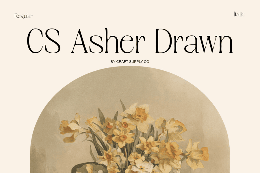 CS Asher Drawn Demo Font · 1001 Fonts