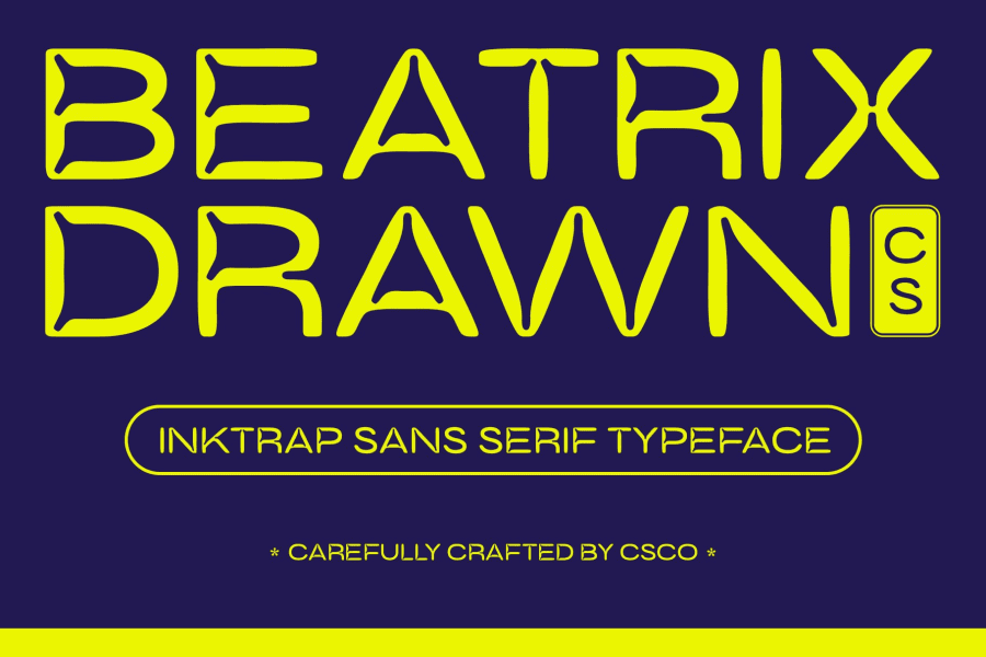 CS Beatrix Drawn Demo Font · 1001 Fonts