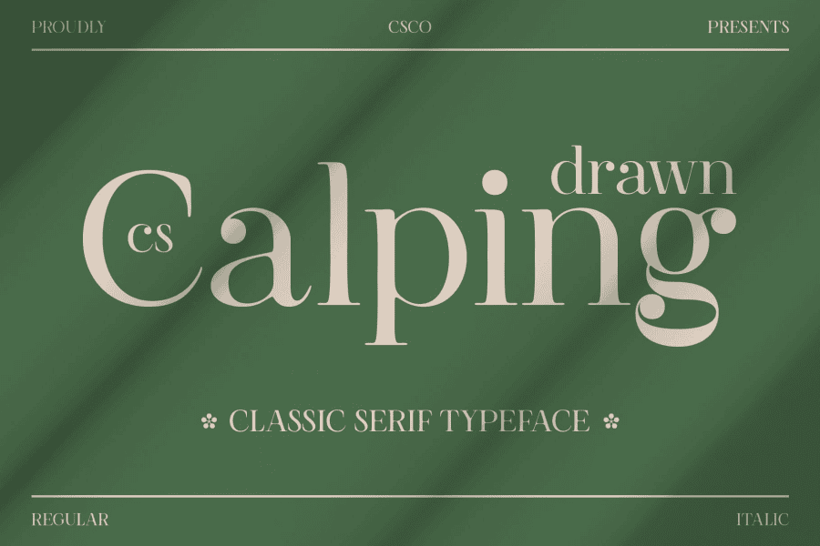 CS Calping Drawn Demo Font · 1001 Fonts