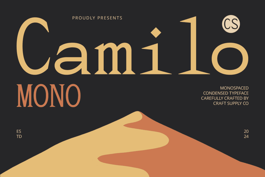 CS Camilo Mono Demo Font · 1001 Fonts