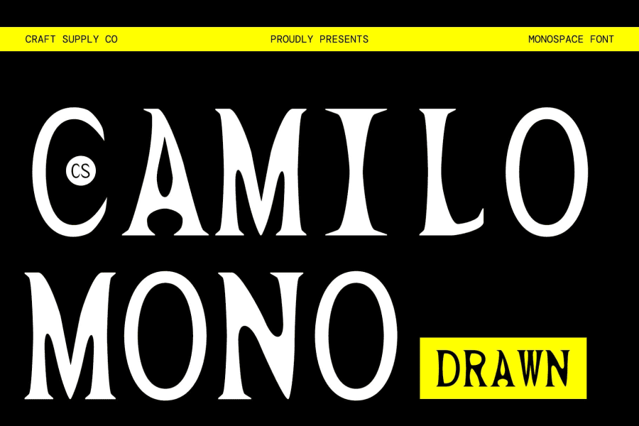 CS Camilo Mono Drawn Demo Font · 1001 Fonts