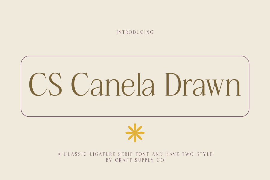 CS Canela Drawn Demo Font · 1001 Fonts