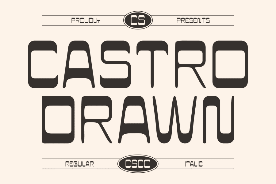CS Castro Drawn Demo Font · 1001 Fonts