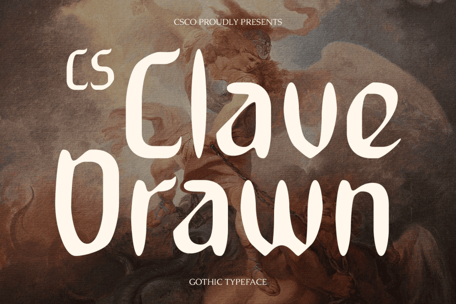 CS Clave Drawn Demo Font · 1001 Fonts