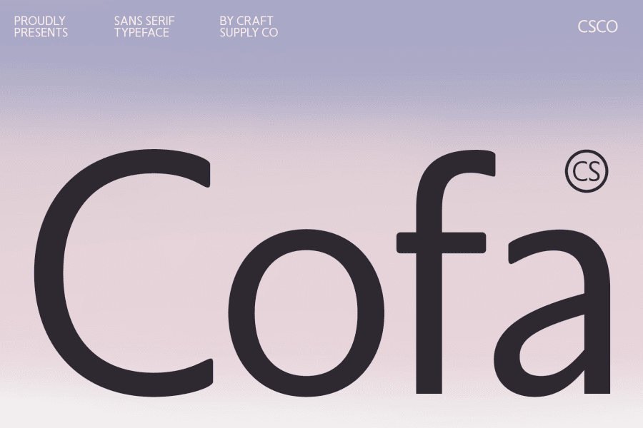 CS Cofa Demo Font · 1001 Fonts