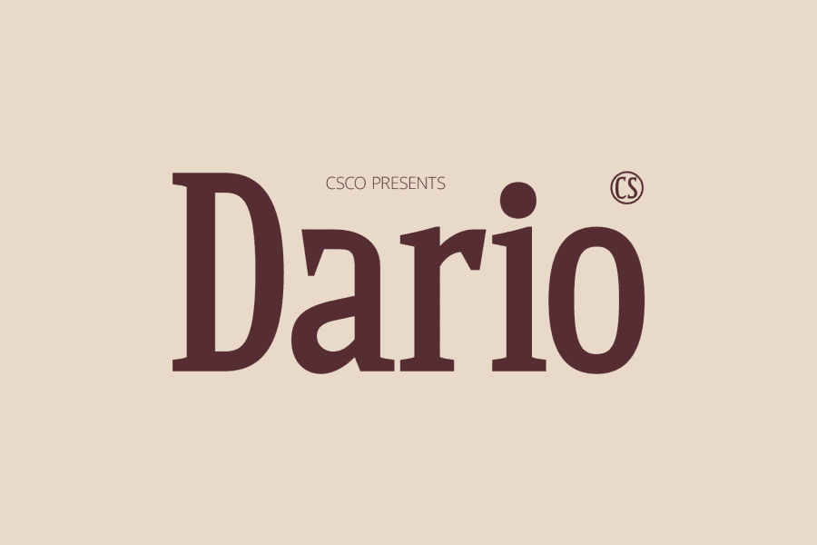 CS Dario Demo Font · 1001 Fonts