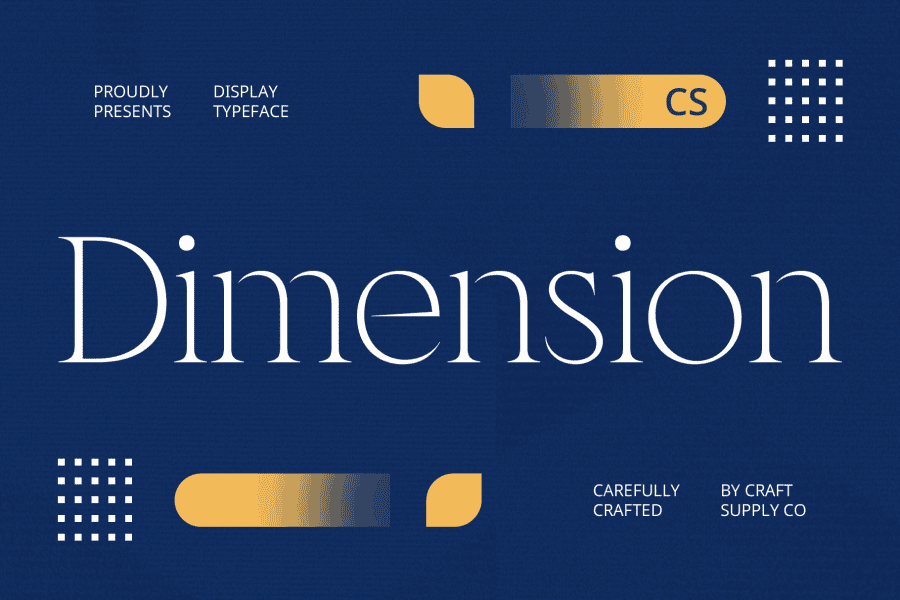 Cs Dimension Demo Font 1001 Fonts