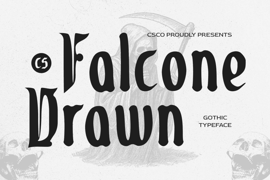 CS Falcone Drawn Demo Font · 1001 Fonts