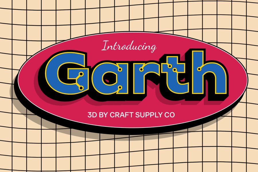 CS Garth 3D Demo Font · 1001 Fonts