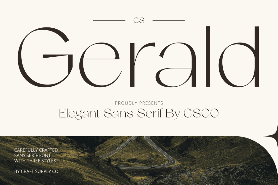 CS Gerald Demo Font · 1001 Fonts