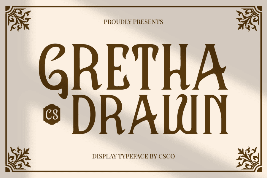 CS Gretha Drawn Demo Font · 1001 Fonts