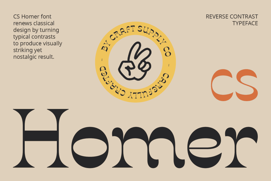 Cs Homer Demo Font 1001 Fonts