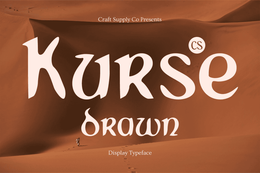 CS Kurse Drawn Demo Font · 1001 Fonts