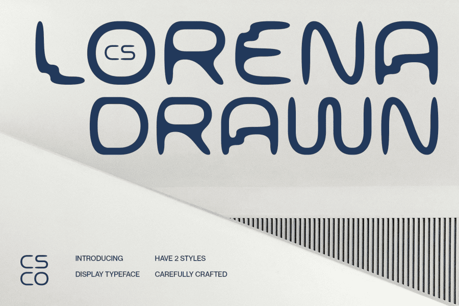 CS Lorena Drawn Demo Font · 1001 Fonts