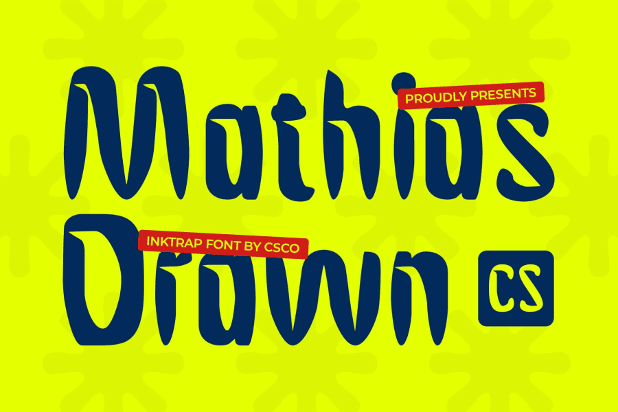CS Mathias Drawn Demo Font · 1001 Fonts