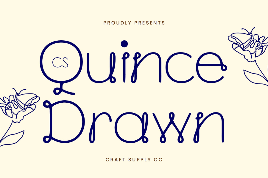 CS Quince Drawn Demo Font · 1001 Fonts