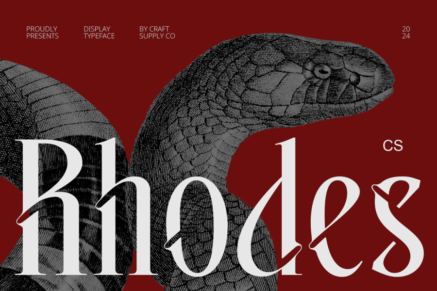 CS Rhodes Demo Font · 1001 Fonts