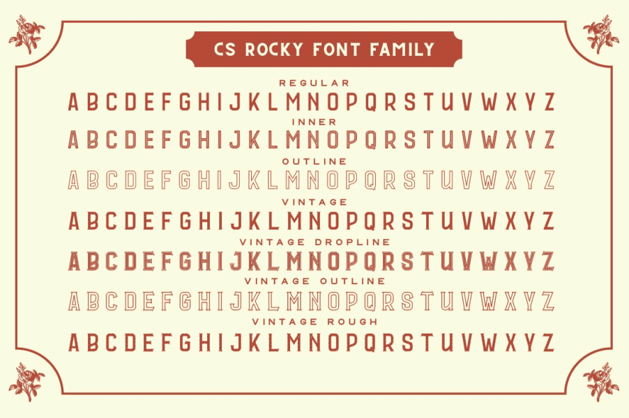 CS Rocky Font · 1001 Fonts