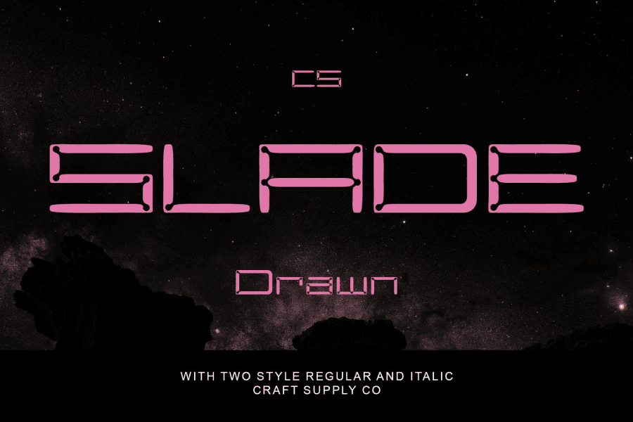 CS Slade Drawn Demo Font · 1001 Fonts