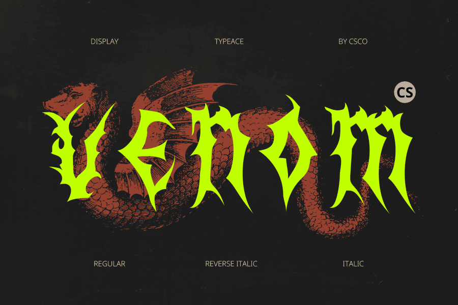 CS Venom Demo Font · 1001 Fonts