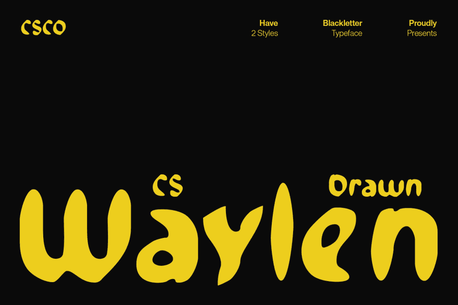 CS Waylen Drawn Demo Font · 1001 Fonts