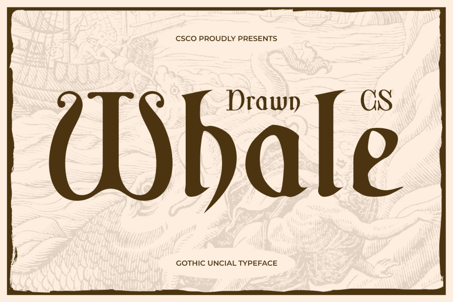 CS Whale Drawn Demo Font · 1001 Fonts