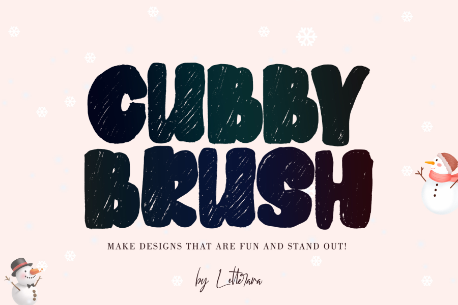 Cubby Brush Font · 1001 Fonts