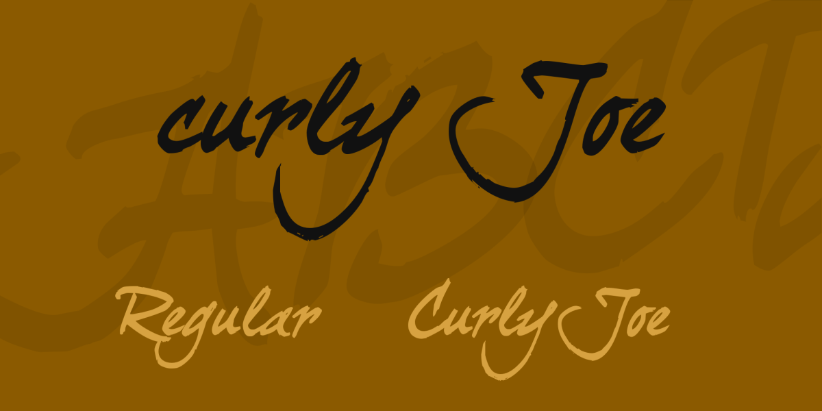 curly Joe Font Family · 1001 Fonts