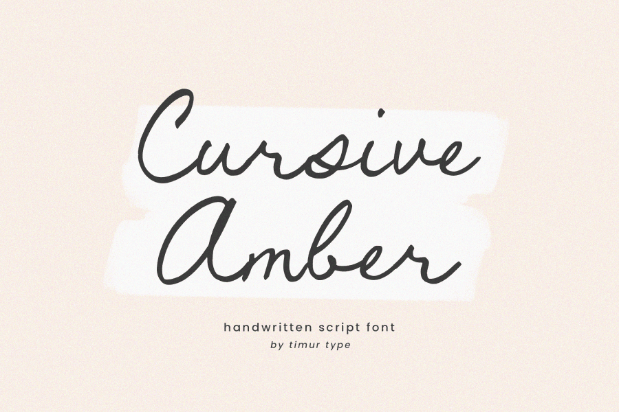 Cursive Amber Font · 1001 Fonts